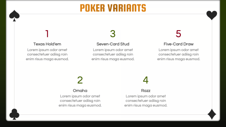 Free - Poker Theme for PowerPoint and Google Slides - PPT Slides