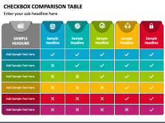 Checkbox Comparison Table for PowerPoint and Google Slides - PPT Slides