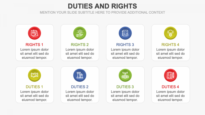 Duties and Rights PowerPoint and Google Slides Template - PPT Slides