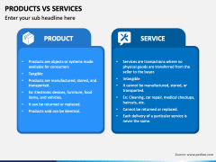 Products Vs Services PowerPoint and Google Slides Template - PPT Slides