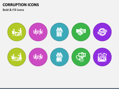 Corruption Icons for PowerPoint and Google Slides - PPT Slides