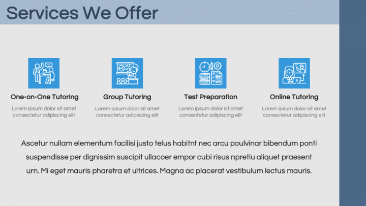 Free - Math Tutoring Academy Presentation for PowerPoint and Google Slides