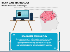 Brain Gate Technology PowerPoint and Google Slides Template - PPT Slides