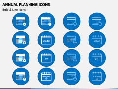 Annual Planning Icons for PowerPoint and Google Slides - PPT Slides