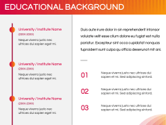 College Faculty Profile PowerPoint and Google Slides Template - PPT Slides