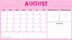 August Planner PowerPoint and Google Slides Template - PPT Slides