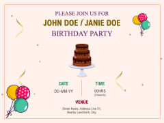 Free - Balloons Birthday Party Presentation Theme for PowerPoint and Google Slides