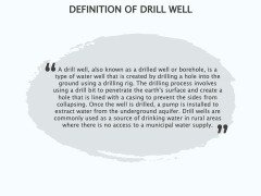 Drill Well PowerPoint and Google Slides Template - PPT Slides
