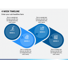 PowerPoint 4 Stages Timeline | SketchBubble
