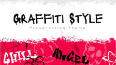 Free - Graffiti Style Theme for PowerPoint and Google Slides - PPT Slides