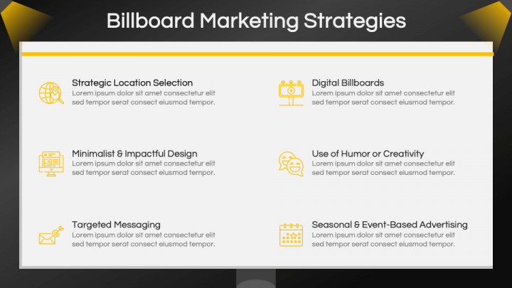 Billboard Marketing PowerPoint and Google Slides Template - PPT Slides