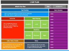 1 Day Plan PowerPoint and Google Slides Template - PPT Slides
