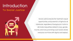Social Justice PowerPoint and Google Slides Template - PPT Slides