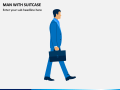 Man with Suitcase PowerPoint and Google Slides Template - PPT Slides