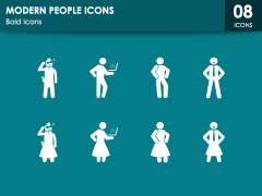 Modern People Icons for PowerPoint and Google Slides - PPT Slides