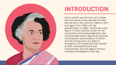 Free - Indira Gandhi Presentation for PowerPoint and Google Slides - PPT Slides