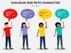Dialogue Box with Character for PowerPoint and Google Slides - PPT Slides