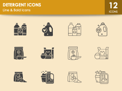 Detergent Icons for PowerPoint and Google Slides - PPT Slides