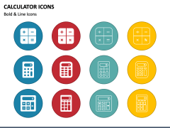 Calculator Icons for PowerPoint and Google Slides - PPT Slides