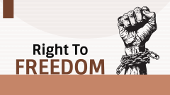 Free - Right to Freedom PowerPoint and Google Slides Template - PPT Slides