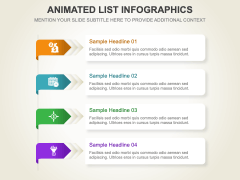 Animated List PowerPoint Template and Google Slides Theme