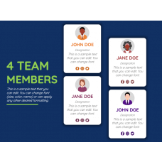 8 Team Members PowerPoint Template and Google Slides Theme
