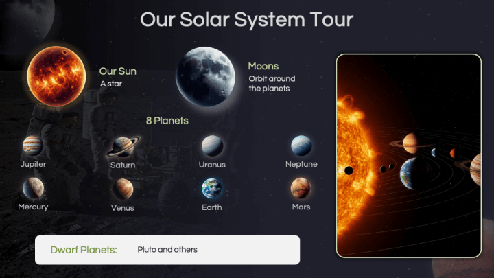 Space Exploration Class PowerPoint and Google Slides Template - PPT Slides