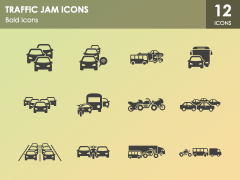 Traffic Jam Icons for PowerPoint and Google Slides - PPT Slides