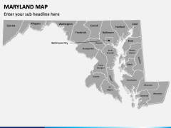 Maryland Map for PowerPoint and Google Slides - PPT Slides