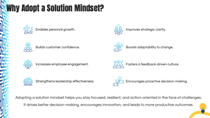 Solution Mindset PowerPoint and Google Slides Template - PPT Slides
