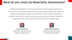 Materiality Assessment PowerPoint and Google Slides Template - PPT Slides