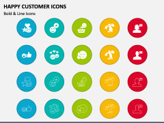 Happy Customer Icons for PowerPoint and Google Slides - PPT Slides