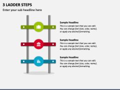 3 Ladder Steps for PowerPoint and Google Slides - PPT Slides