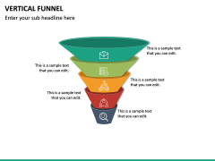 Vertical Funnel PowerPoint Template | SketchBubble