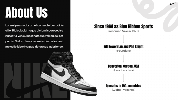 Nike Case Study PowerPoint and Google Slides Template - PPT Slides