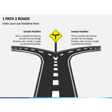 Diverging Paths PowerPoint Template - PPT Slides