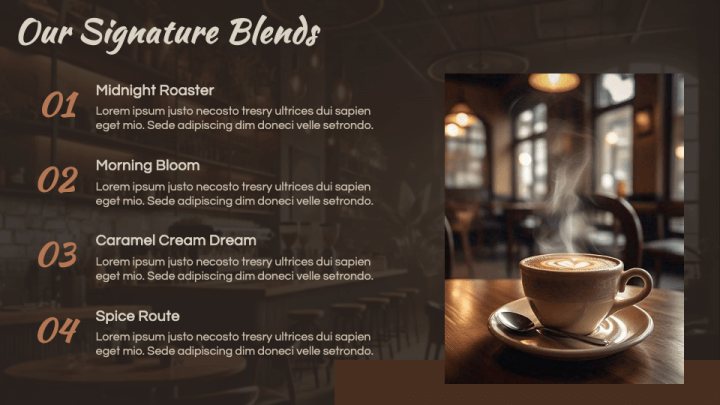 Free - Coffee Shop Theme for PowerPoint and Google Slides - PPT Slides