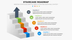 Staircase Roadmap PowerPoint and Google Slides Template - PPT Slides
