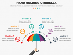 Hand Holding Umbrella PowerPoint and Google Slides Template - PPT Slides