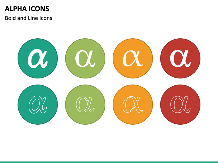 Alpha Icons for PowerPoint and Google Slides - PPT Slides