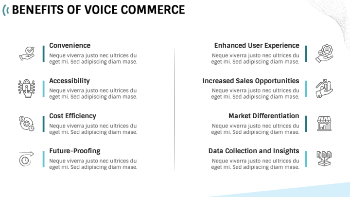 Voice Commerce PowerPoint and Google Slides Template - PPT Slides