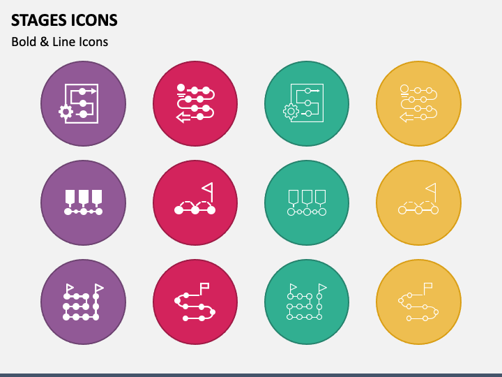 Stages Icons for PowerPoint and Google Slides - PPT Slides