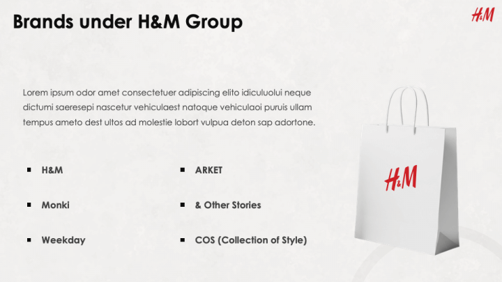 H&M Case Study PowerPoint and Google Slides Template - PPT Slides