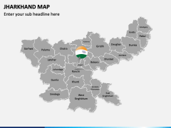 Jharkhand Map for PowerPoint and Google Slides - PPT Slides