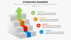 Staircase Roadmap PowerPoint and Google Slides Template - PPT Slides