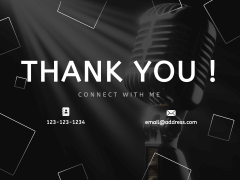 Free - Singer Portfolio PowerPoint Template and Google Slides Theme