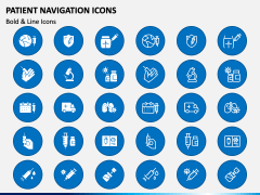 Patient Navigation Icons for PowerPoint and Google Slides - PPT Slides