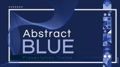 Abstract Blue Theme for PowerPoint and Google Slides - PPT Slides