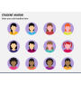 College Student Icons for PowerPoint and Google Slides