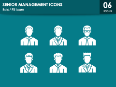 Senior Management Icons for PowerPoint and Google Slides - PPT Slides